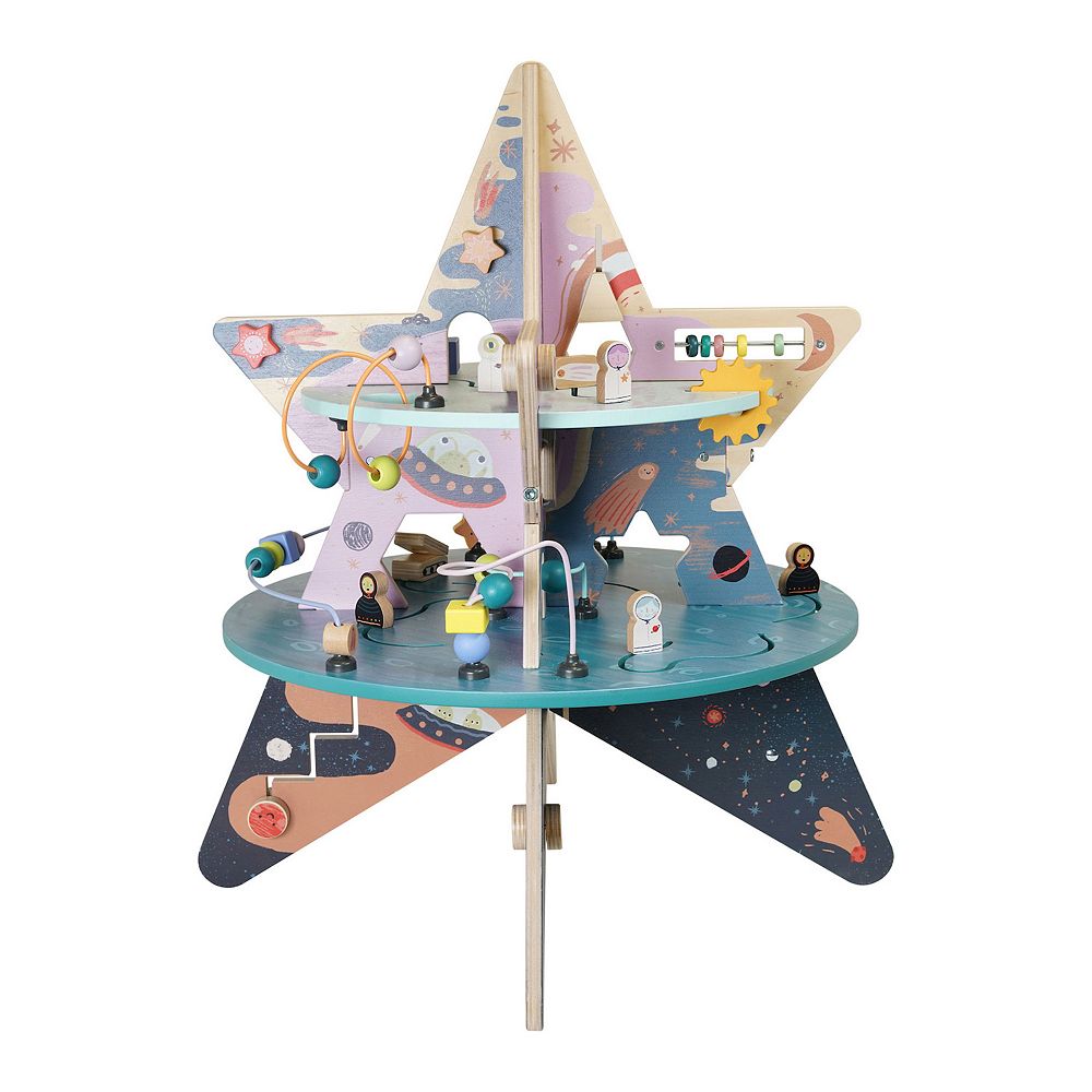 Manhattan Toy Celestial Star Explorer Wooden Toddler Activity Center