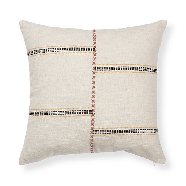 Sonoma Goods For Life® Feather Filled Broken Stripe Throw Pillow