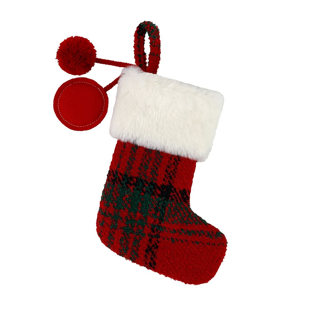 St. Nicholas Square® Mini Plaid Christmas Stocking