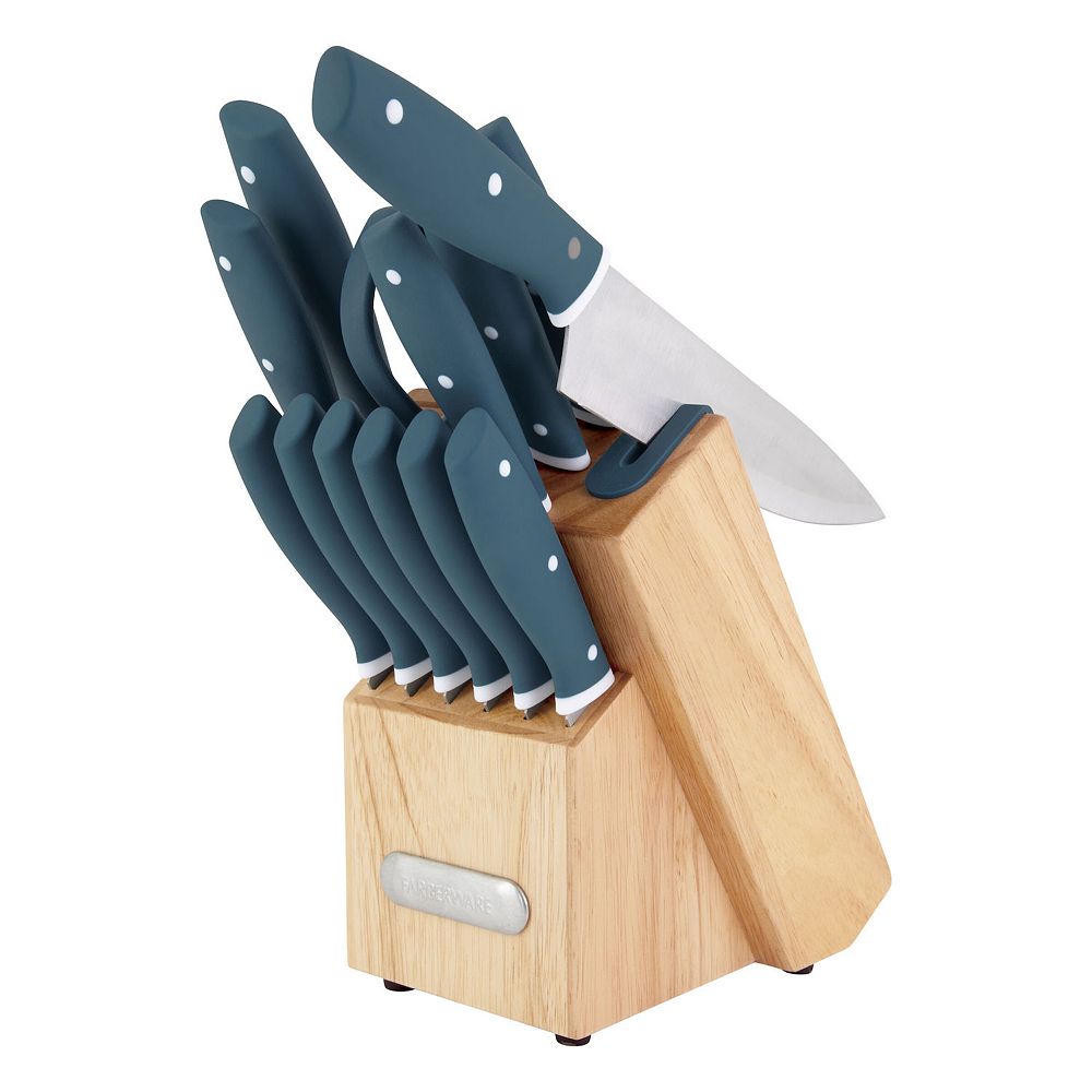 Farberware® EdgeKeeper 14-pc. Turquoise Cutlery Set