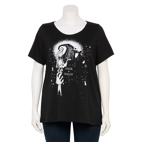 Disney's The Nightmare Before Christmas Plus Size Jack & Sally Graphic Tee