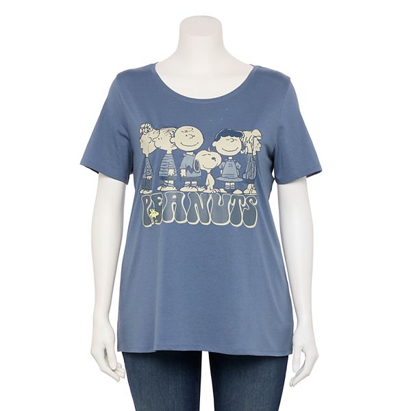 Plus Size Peanuts Gang Graphic Tee