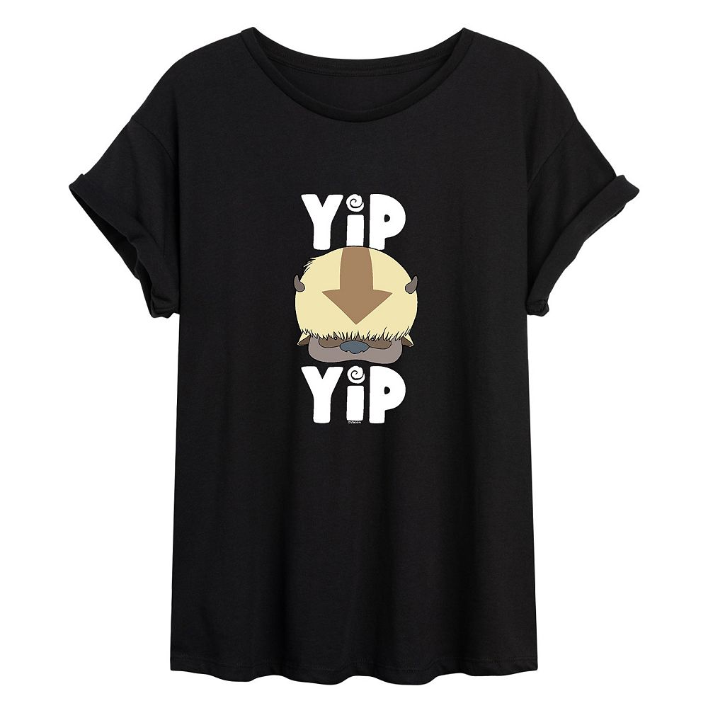 Juniors' Avatar Appa Yip Yip Oversized Graphic Tee