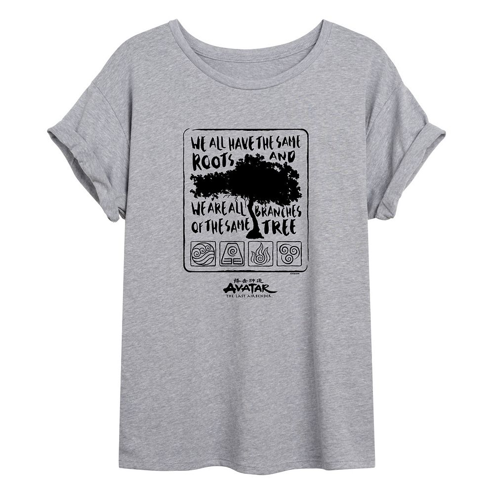 Juniors' Avatar "Same Roots" Oversized Graphic Tee