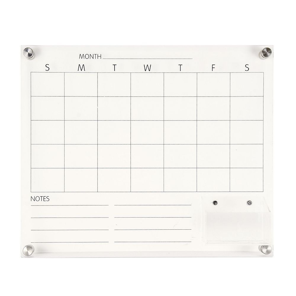 Sonoma Goods For Life® Acrylic Month Calendar with Small Shelf