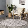 nuLOOM Brielle Machine Washable Vintage Medallion Area Rug