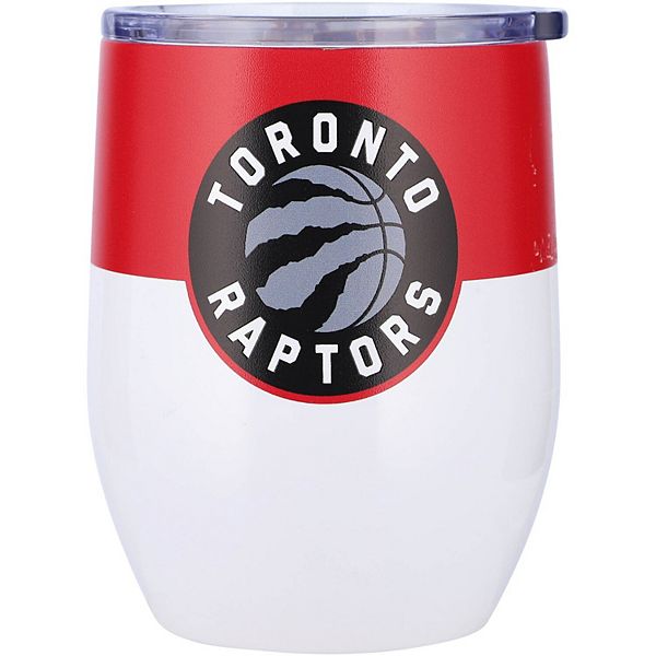 Toronto Raptors 16oz. Colorblock Stainless Steel Curved Tumbler