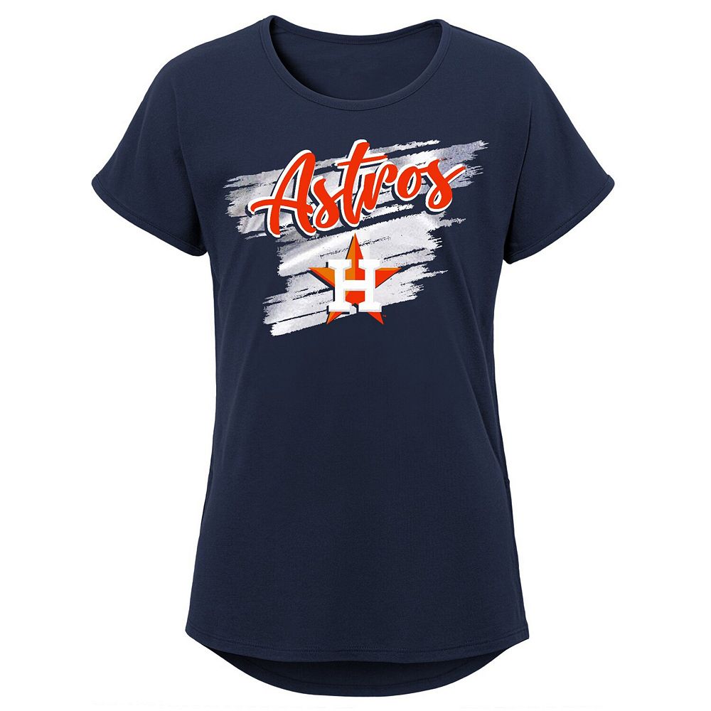 Girls Youth Navy Houston Astros Dream Scoop-Neck T-Shirt