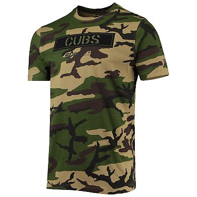 Men's New Era Camo Chicago Cubs Club T-Shirt