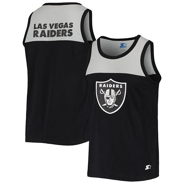 Men's Starter Black/Silver Las Vegas Raiders Team Touchdown Fashion ...