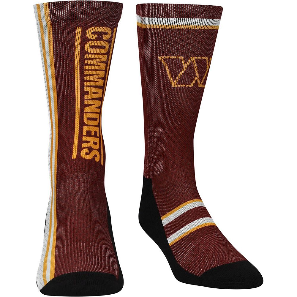 Youth Rock Em Socks Burgundy Washington Commanders Classic Uniform Crew ...