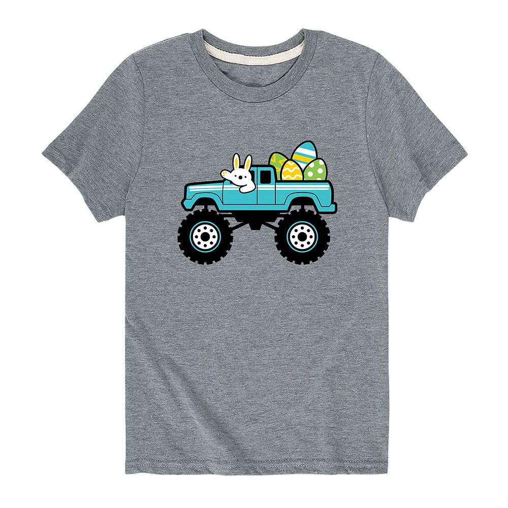 Boys 8-20 Easter Monster Truck Bunny Graphic Tee