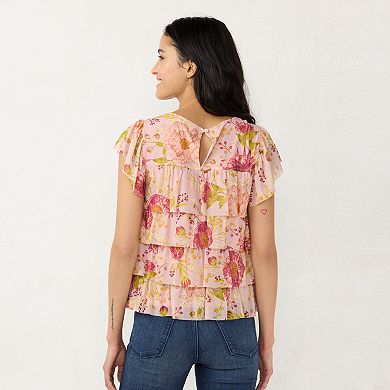 Women's LC Lauren Conrad Tiered Ruffle Top