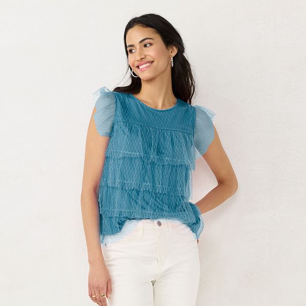 Women's LC Lauren Conrad Tiered Ruffle Top