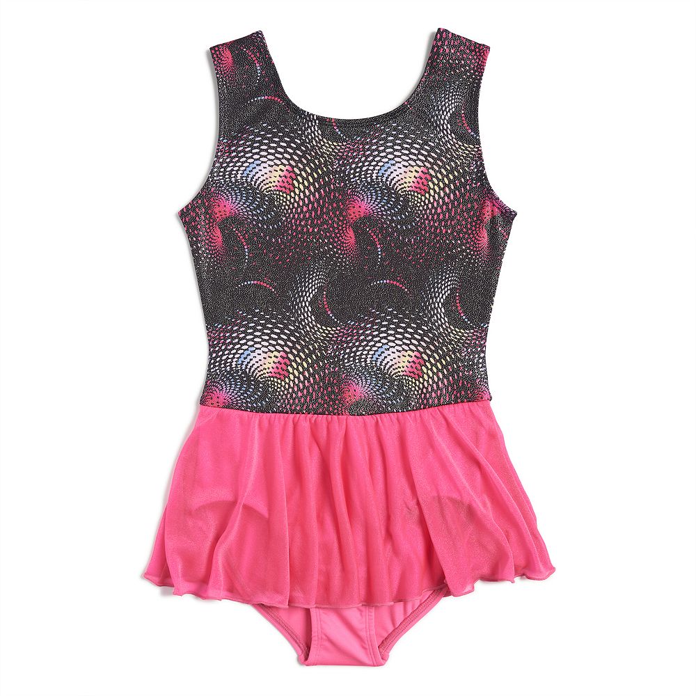 Girls 4-12 Jacques Moret Gymnastics Abstract Stripes Skirtall