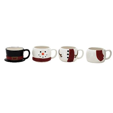 St. Nicholas Square® Yuletide 4-pc. Stacking Snowman Mug Set