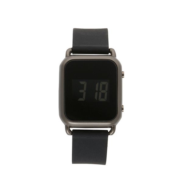 Folio Women's Black Silicone Digital Watch