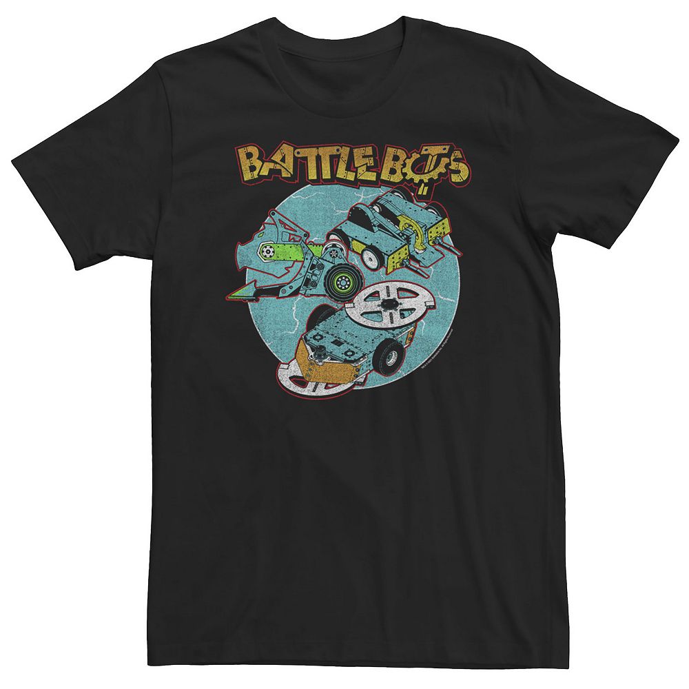 Big & Tall BattleBots Collision Retro Circle Portrait Tee