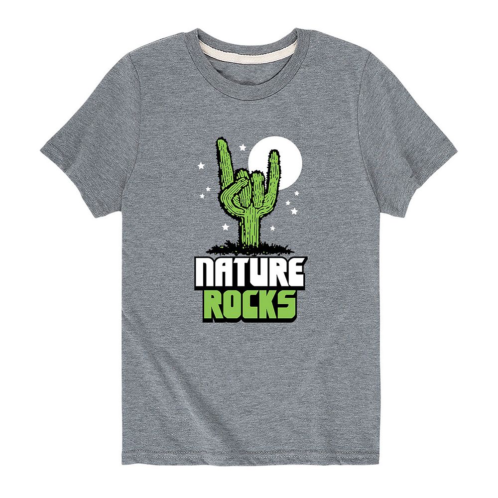 Boys 8-20 Nature Rocks Cactus Graphic Tee