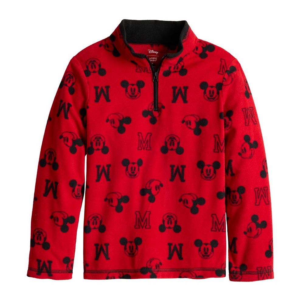 Boys 4-12 Jumping Beans® Disney Mickey Mouse Microfleece Quarter Zip