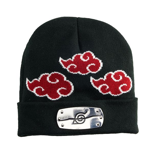 Men's Naruto Itachi Akatsuki Clouds Cuff Beanie