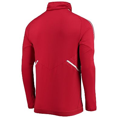 Men's adidas Red/White New York Red Bulls AEROREADY Raglan Warmup Top