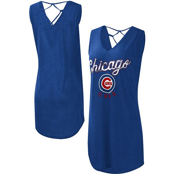 Women's G-III 4Her by Carl Banks Royal Chicago Cubs Game Time Slub ...