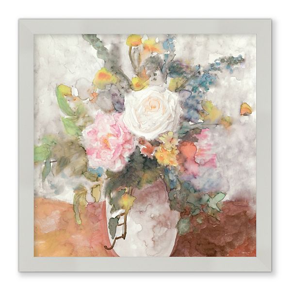 Courtside Market Table Bouquet I Framed Wall Decor