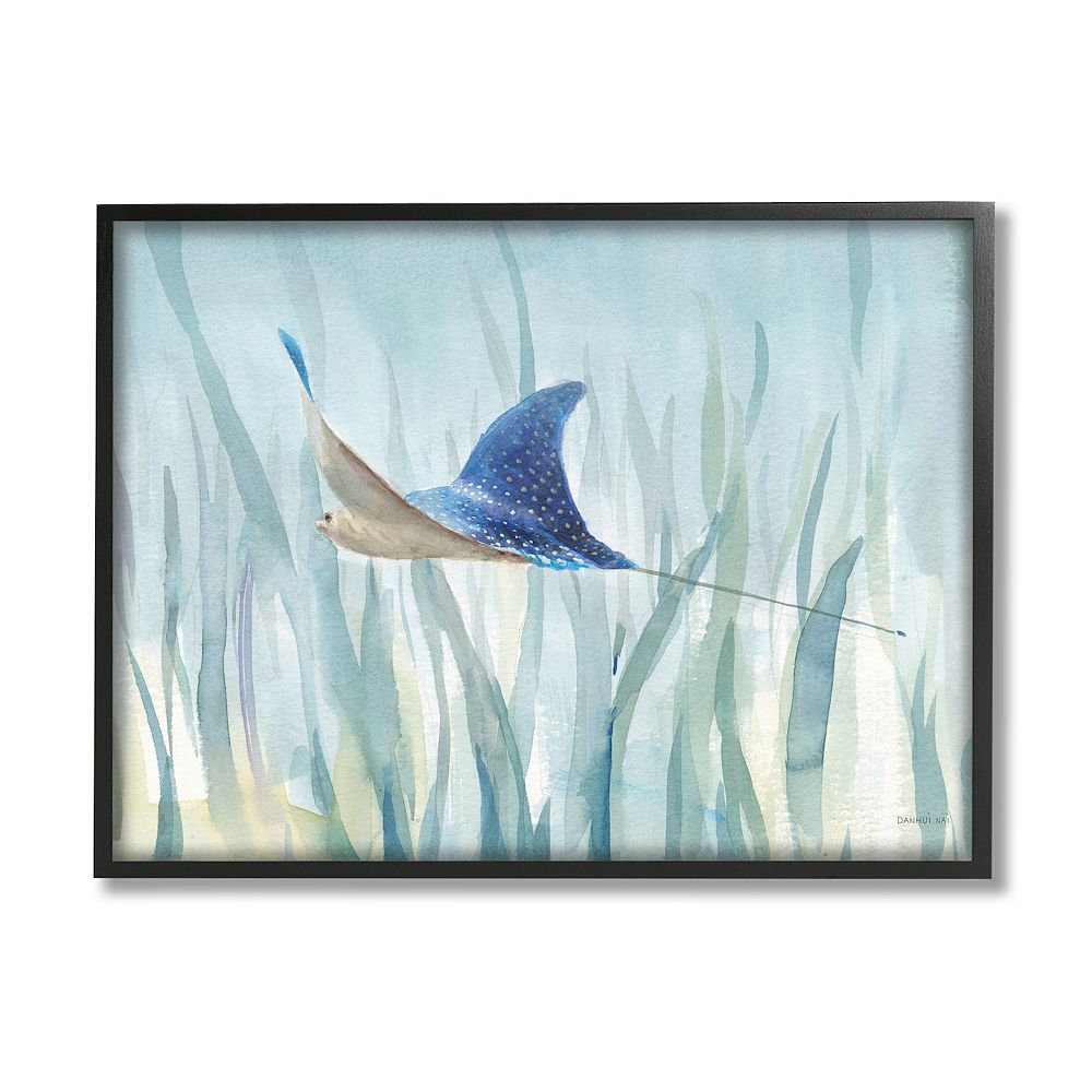 Stupell Home Decor Stingray Aquatic Animal Framed Wall Art
