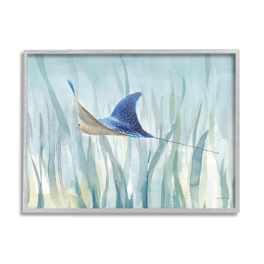 Stupell Home Decor Stingray Aquatic Animal Framed Wall Art