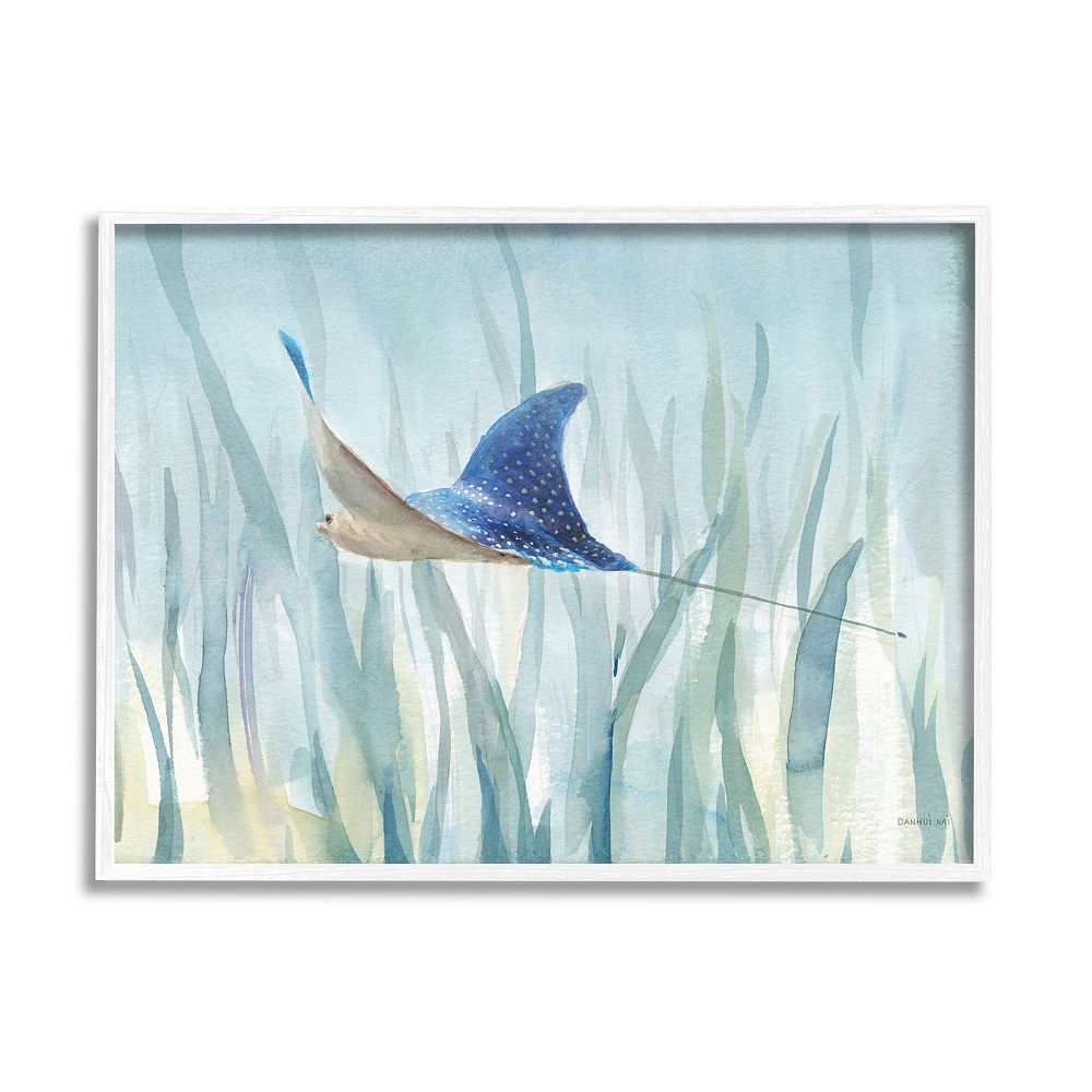 Stupell Home Decor Stingray Aquatic Animal Framed Wall Art