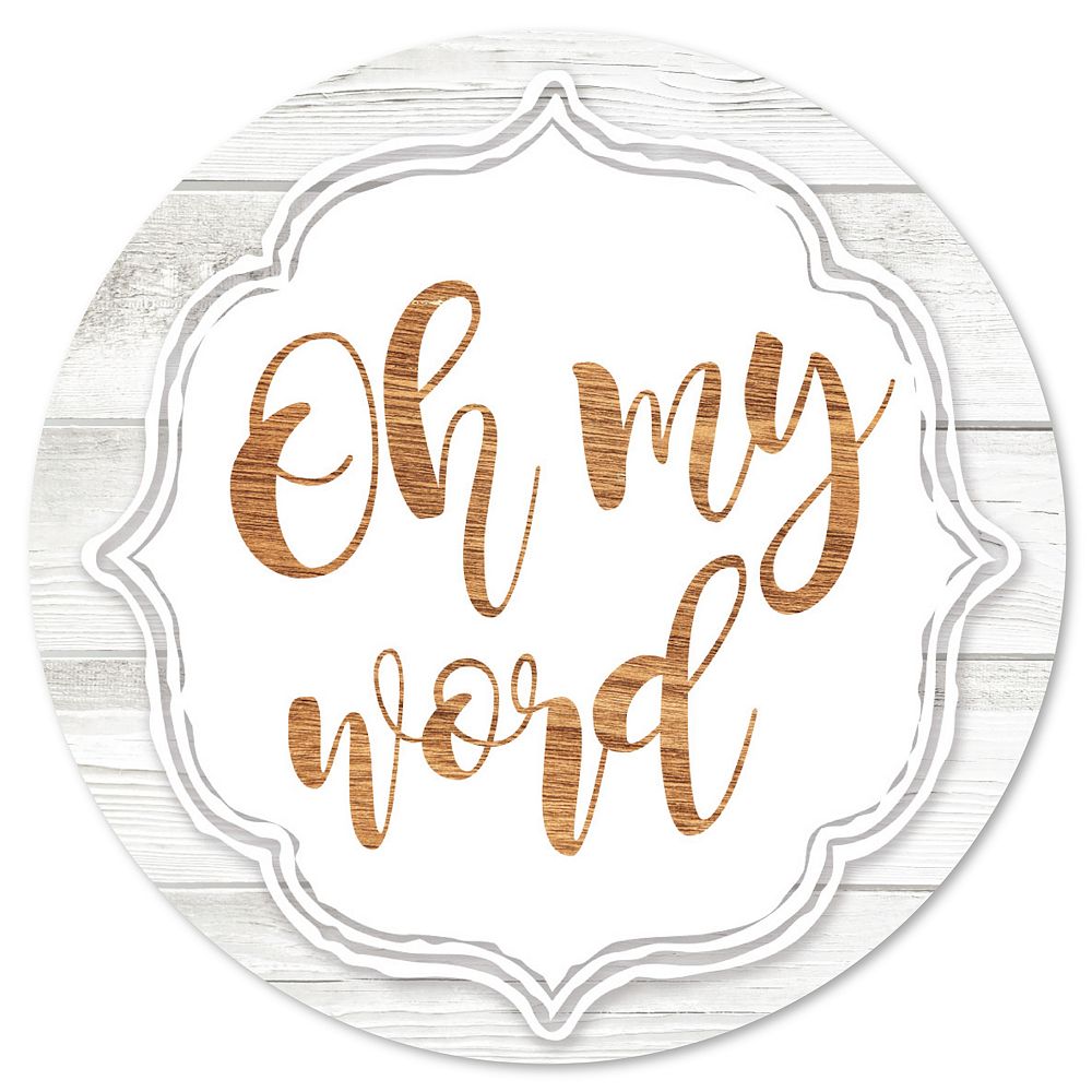 COURTSIDE MARKET Oh My Word Circle Wall Decor