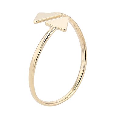 Au Naturale 10k Gold Double Arrows Ring