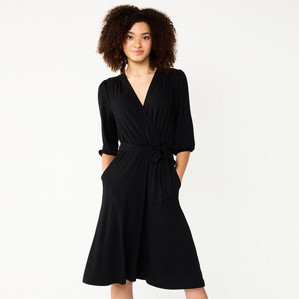 Women's Draper James Tie-Front Fit & Flare Dress