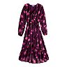 Women's DRAPER JAMES RSVP™ Long Sleeve Ruffle Midi Dress