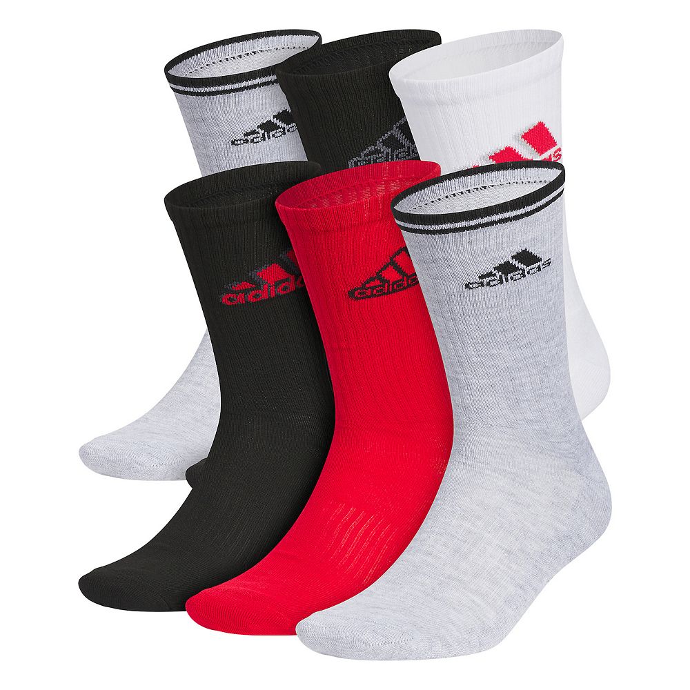 Men's adidas 6-pack Mixed Athletic Cushioned 2.0 Crew Socks