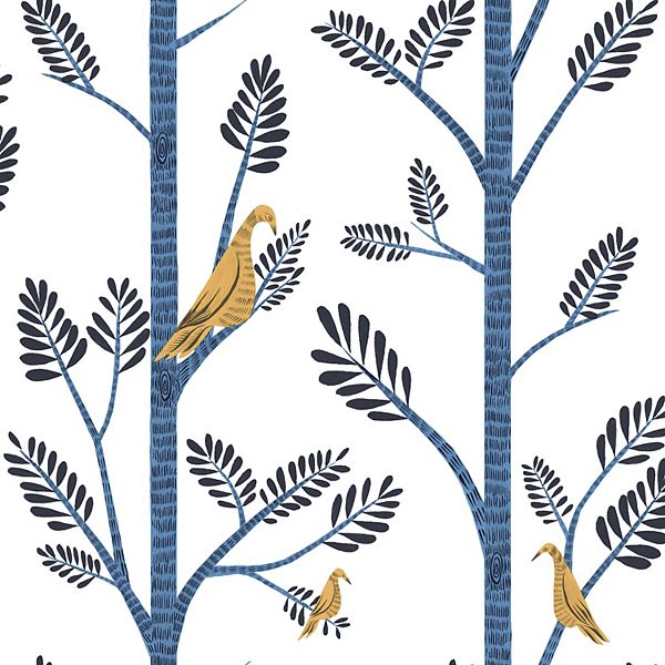 RoomMates Aviary Branch Peel & Stick Wallpaper