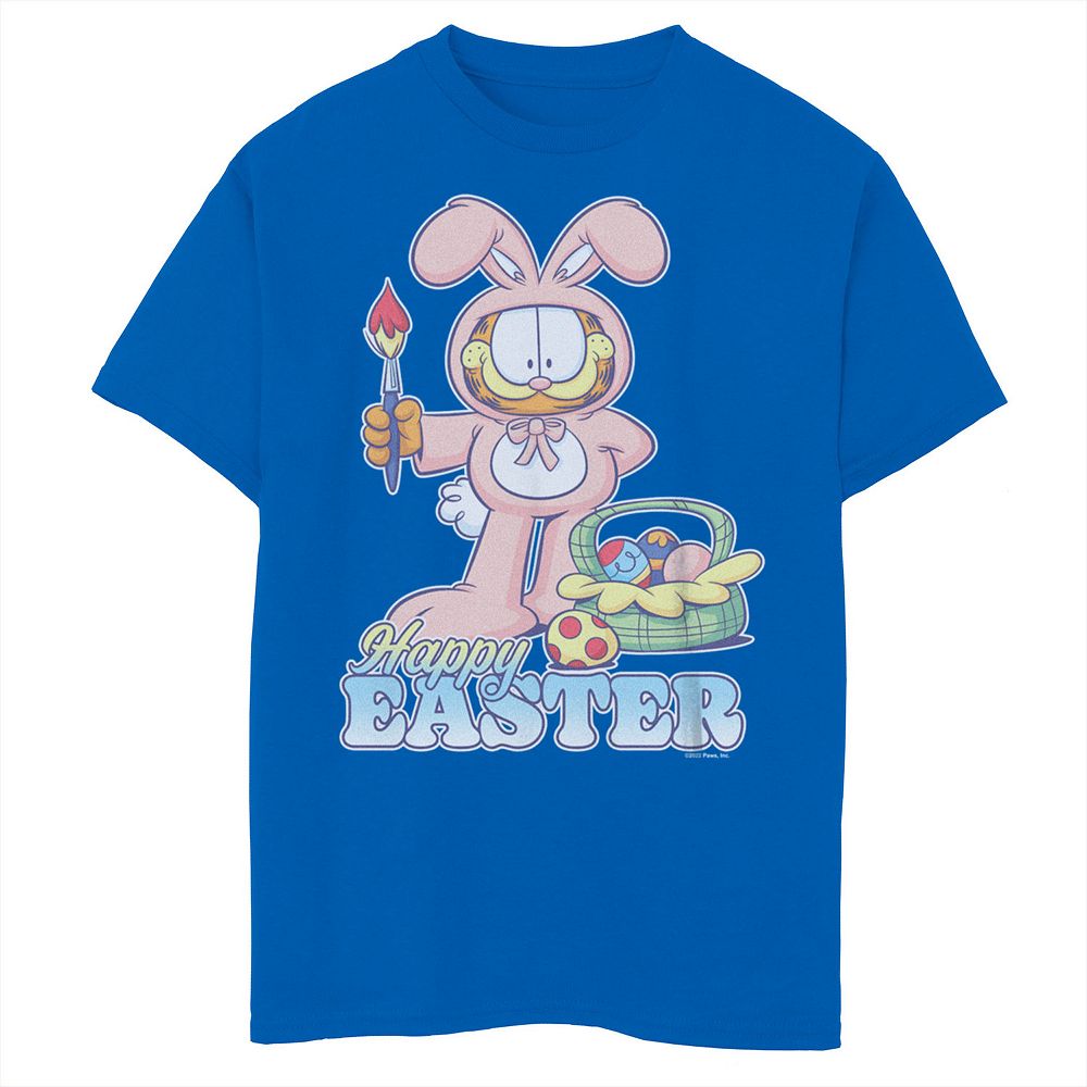 Boys 8-20 Garfield Easter Dye Happy Easter Graphic Tee