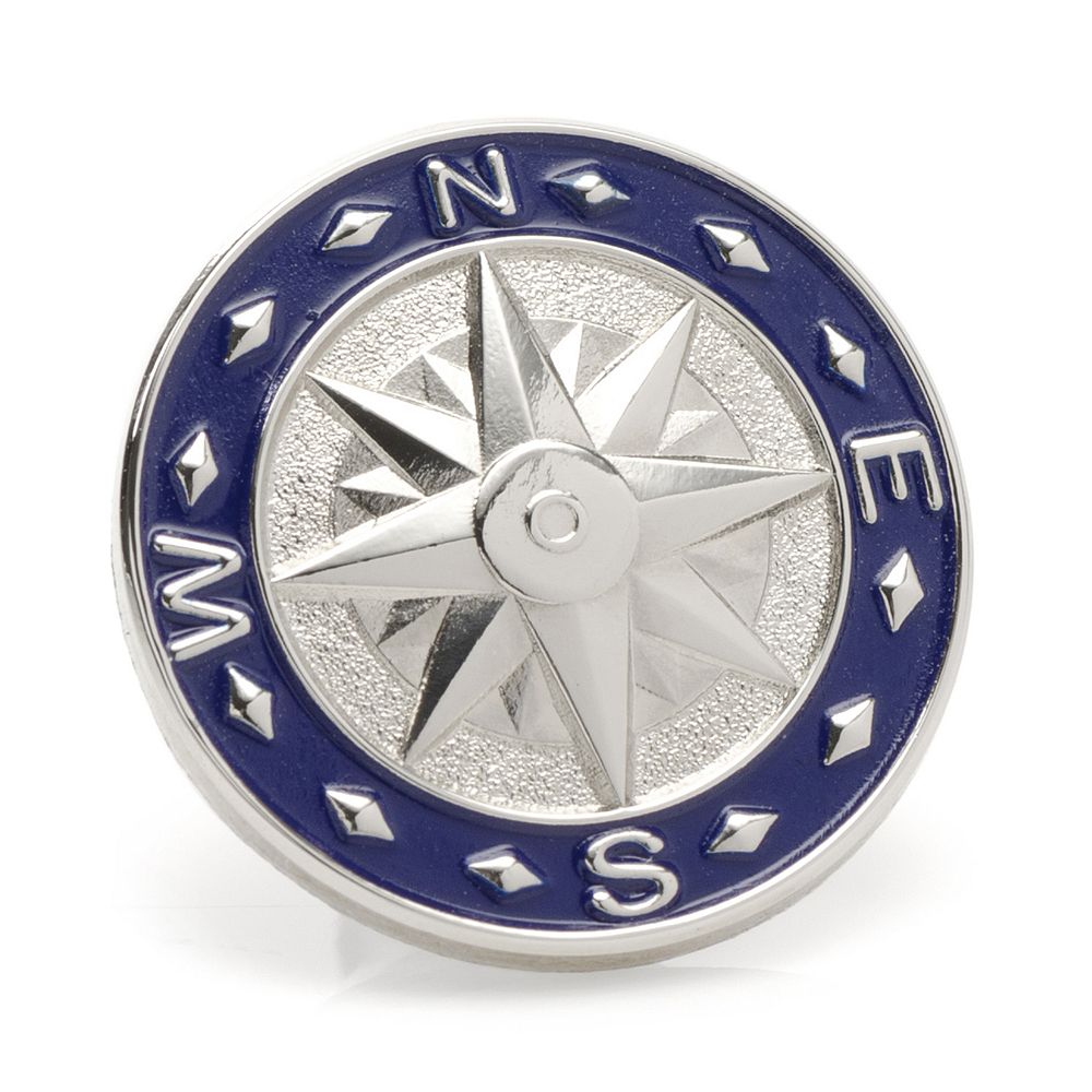 Men's Cuff Links, Inc. Blue Compass Lapel Pin