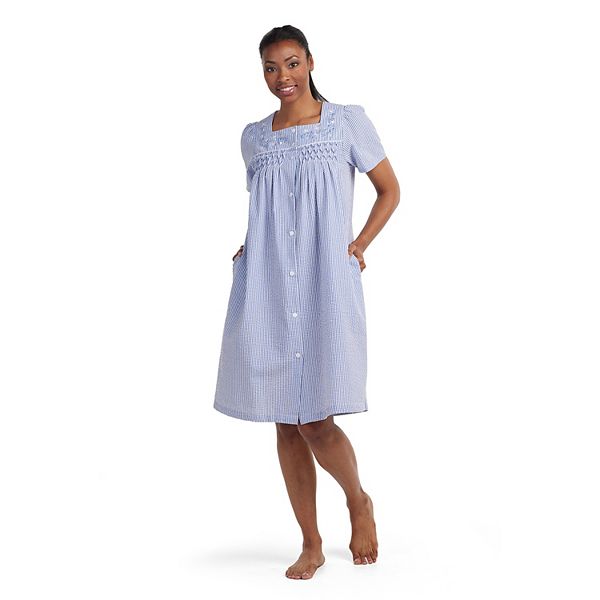 Women's Miss Elaine Essentials Short Snap Robe
