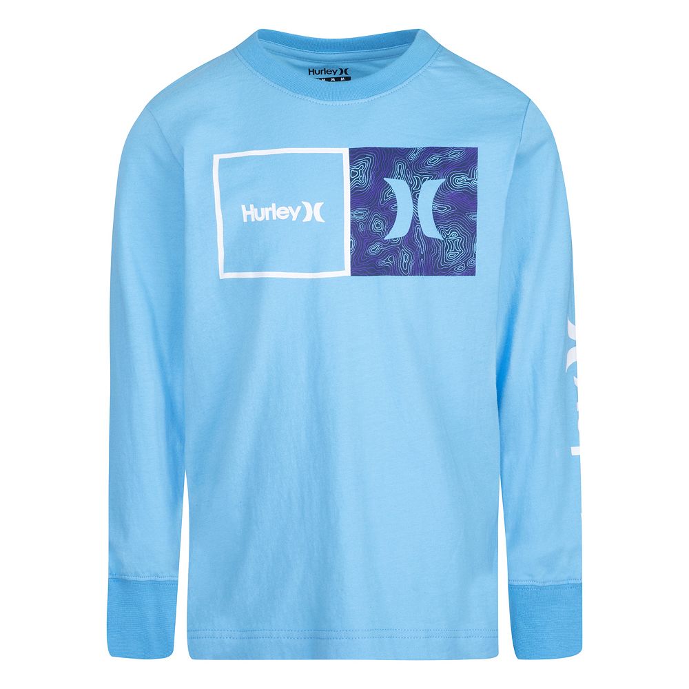Boys 8-20 Hurley Boxed Logo Long Sleeve Graphic Tee