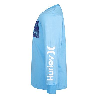 Boys 8-20 Hurley Boxed Logo Long Sleeve Graphic Tee