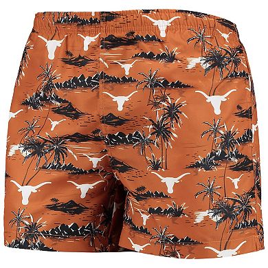 Men's FOCO Texas Orange Texas Longhorns Island Palm Swim Trunks