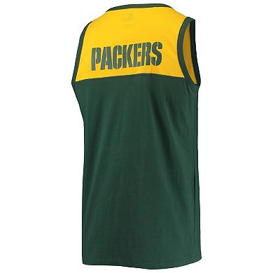 Men's Starter Green/Gold Green Bay Packers Team Touchdown Fashion Tank Top
