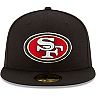 Men's New Era Black San Francisco 49ers Team 49FIFTY Fitted Hat