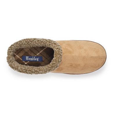 Wembley Men's Slip On Microsuede Clog Slippers