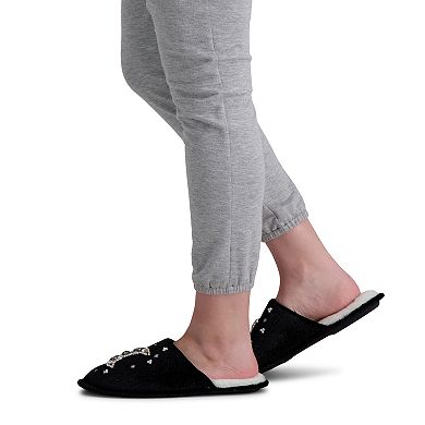 Women's Jessica Simpson Moon and Star Embellished Velour Memory Foam ...