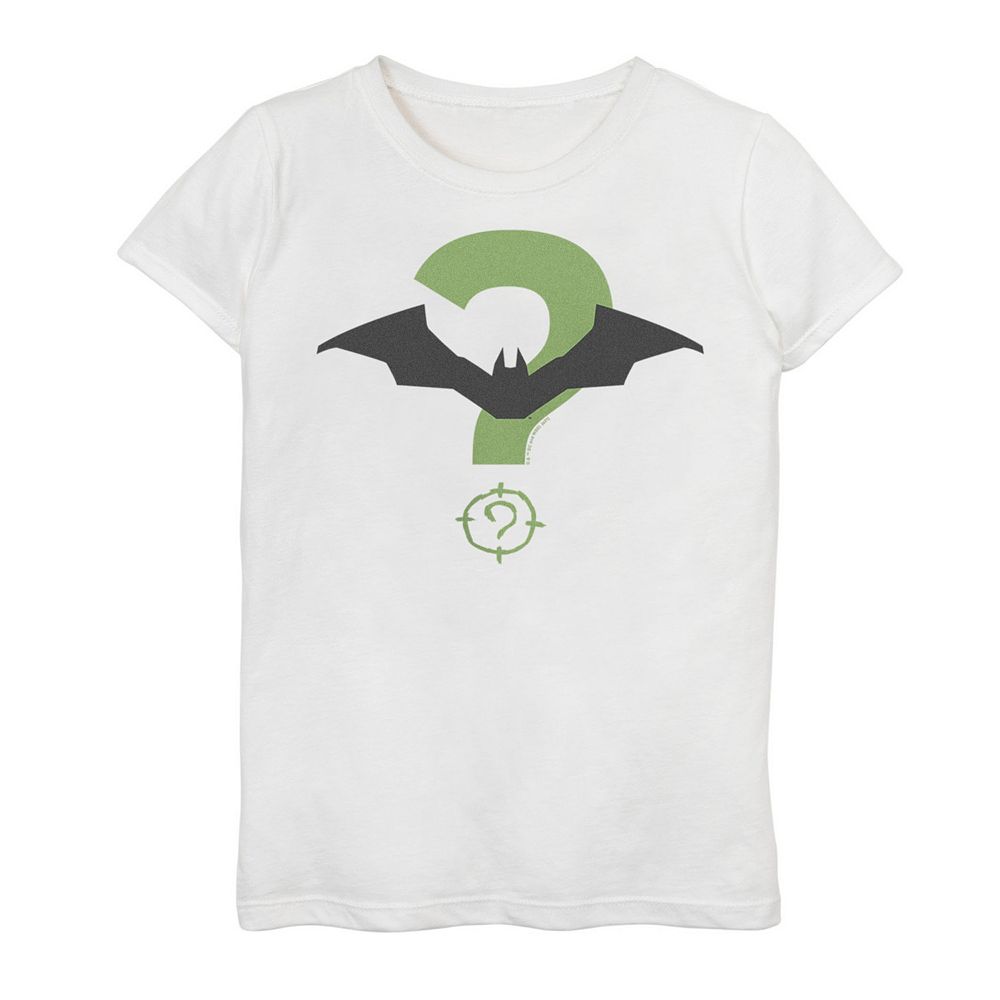 Girls 7-16 DC Comics The Batman Bat & Riddler Question Mark Logo ...