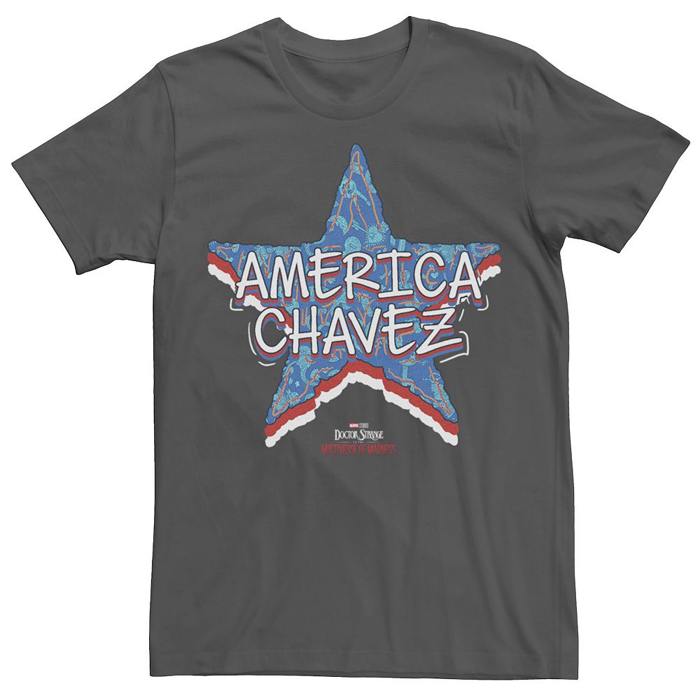 Men's Marvel Doctor Strange Movie 2 America Chavez Americana Star Tee