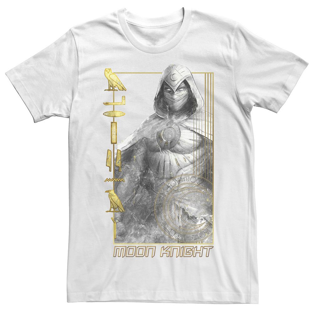 Men's Marvel Moon Knight Moon Is Bright Glyphs Tee